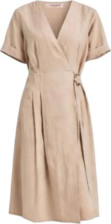 Twinset Femme, Robes, Brun, Taille: 34 FR Twin-set Robes