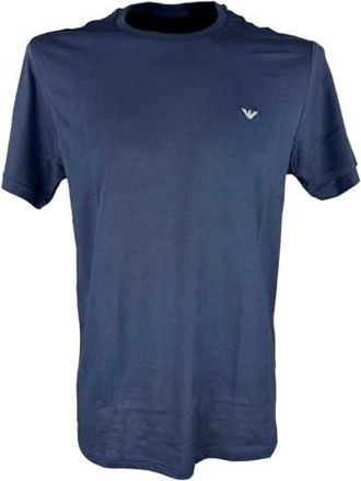 Emporio Armani Round-Neck T-Shirt, Armani Blu, M Homme