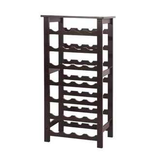 Generic Freistehendes Weinregal, Flaschenaufbewahrungsregal, Mehrstufiges Design, Sicher und Stabil, Geeignet f&uuml;r Wohnzimmer/Esszimmer/Bar/K&uuml;che(Brown)