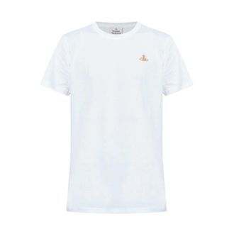 Vivienne Westwood T-Shirt mit Logo-Stickerei - - Tops - Herren - Wei&szlig; - XL
