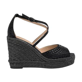 Alma En Pena Alma EN Pena, Femme, Chaussures, Noir, Taille: 40 EU Compensé avec des bandes de strass