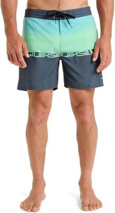 Quiksilver Everyday Half Jam 16 Shorts, Bloc de Mots Vert dété, 30W Mens
