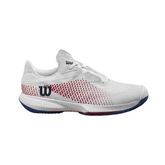 Wilson Wilson Kaos Swift 1.5 Clay, Tennis Shoe Mujer, White/Deja VU Blue Red, 37 1/3 EU
