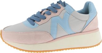 Andrea Conti Damen Mid Top Sneaker, h.grau/rosa/h.blau, 37 EU