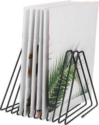 Angoily Dreieckiger Metall Schreibtisch Organizer Slots Verstellbar Flexible Aktenhalter Stabiler Wire File Sorter Ablage F&uuml;r B&uuml;ro B&uuml;cher Heftablage