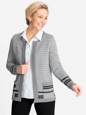 Witt Strickjacke Strickjacke Langarm Jacquard