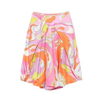 Pucci Iride Print Plisse Midi Rock - - Skirts - Damen - Mehrfarbig - M
