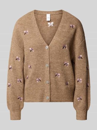 Vero Moda Relaxed Fit Strickjacke aus elastischem Woll-Mix Modell FLEUR