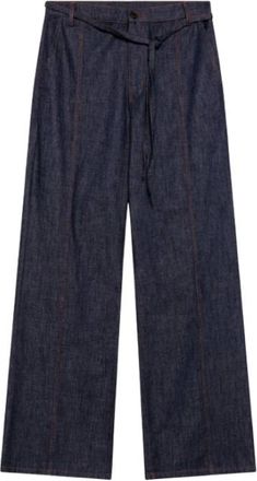 Alpha Studio Femme, Pantalons, Bleu, Taille: 38 FR Straight Leg Pantalons
