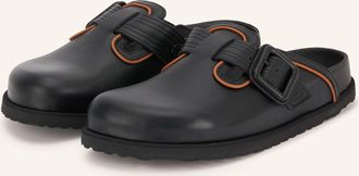 Birkenstock 1774 Birkenstock Pantoletten Boston Leather Buckle schwarz