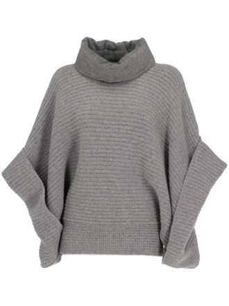Gianfranco Ferre pull &agrave; col roul&eacute; (ann&eacute;es 1990) - Gris