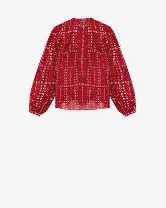 Isabel Marant Blouse Salika - Femme - Rouge - Taille40 - Marant &Eacute;toile