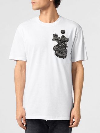 Philipp Plein T-shirt en coton avec imprim&eacute; Teddy Bear et logo Hexagon