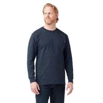 Dickies Big and Tall Herren-Sweater, mit Langen Armen und Rundhalsausschnitt, schwer, Dunkles Marineblau, Large Hoch