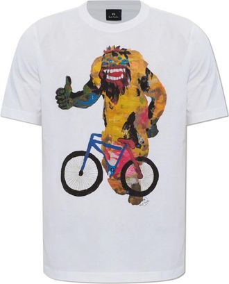 Paul Smith Homme, Tops, Blanc, Taille: XL T-Chemises