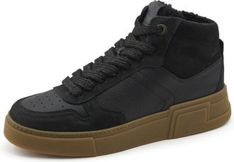 Paul Green Damen Hightop-Pauls mit Wechselfußbett, Frauen High-Top Sneaker,Warm gefüttert,mid Cut,Halbschuhe,Sportschuhe,Schwarz (Black),40 EU / 6.5 UK