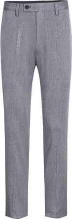 Generic Pantalon habill&eacute; extensible pour homme - Taille extensible - Coupe ajust&eacute;e - Pantalon classique droit - Pantalon de costume d&eacute;contract&eacute;, gris clair, 4