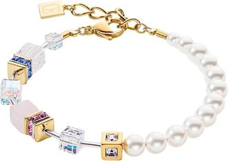 Coeur de Lion Armband - GeoCUBE Precious Fusion Pearls Armband - Gr. ONE SIZE - in Mehrfarbig - f&uuml;r Damen