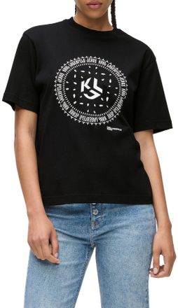 Karl Lagerfeld Regular Bandana Tee, Black, M