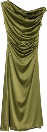 Staud Phare Off-shoulder Draped Dress