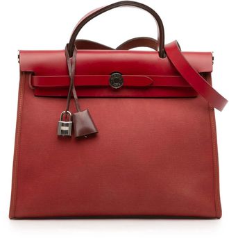 Hermès Hobo Bags - Toile Herbag Zip Retourne Verso 31 - Gr. unisize - in Rot - für Damen