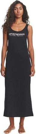 Emporio Armani Long Dressing Gown Chemise de Nuit, Noir, XS Femme