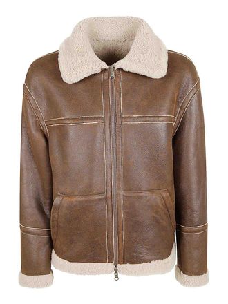 Salvatore Santoro Lederjacke - Beige