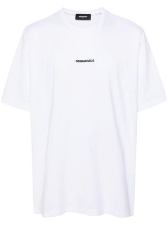 Dsquared2 t-shirt en coton &agrave; logo imprim&eacute; - Blanc