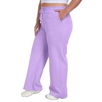 Generic Pantalon Jogging Femme D&eacute;contract&eacute; Jambe Large Polaire Pantalon de Surv&ecirc;tement Taille Elastique Confortable Ample 2026 Id&eacute;al pour Les Femmes en rondeu
