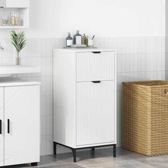 vidaXL Cabinet de salle de bain avec tiroir Blanc 39,5 x 36 x 88 cm vidaXL