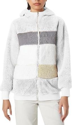 Generic Sweat à capuche en polaire pour femme, veste en peluche, manteau dhiver en polaire pelucheuse 2024, cardigan uni/patchwork avec vêtements dextérieur p