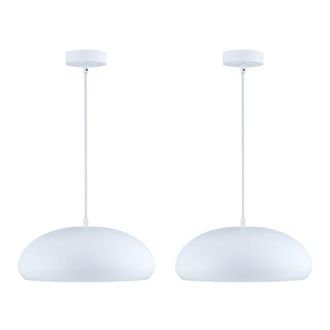 Konsimo Incendo 2er Set H&auml;ngelampen im modernen Stil, Wei&szlig; - Konsimo