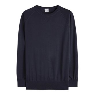 Aspesi Baumwoll-Rundhalspullover - - Knitwear - Herren - Blau - XL
