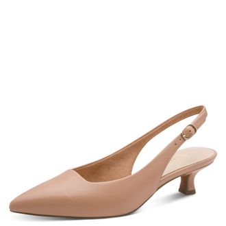 Marco Tozzi Marco Tozzi Damen Pumps weiches Feel Me Fu&szlig;bett weiches Innenfutter Vegan Synthetisch, beige (Cappuccino), 37 EU