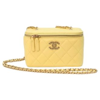 Chanel Sac bandouli&egrave;re Matelass&eacute; Pre-owned - Femme - Pre-owned - Jaune - Taille: ONE Size