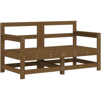 vidaXL Garten-Ecksofas 2 Stk. Honigbraun Massivholz Kiefer Vidaxl