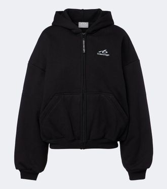 Balenciaga Sweat-shirt &agrave; capuche de ski en coton