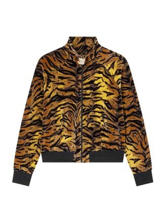 Kenzo Kenzo Veste de surv&ecirc;tement en velours jacquard Tiger