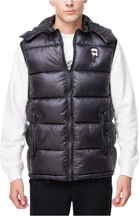 Karl Lagerfeld Homme, Vestes, Noir, Taille: 3XL Quilted Vest