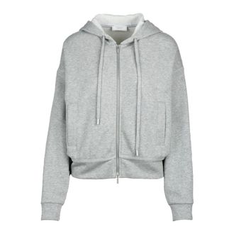 PESERICO Femme, Sweatshirts et sweats &agrave; capuche, Gris, Taille: 40 FR SweaT-shirt en m&eacute;lange de coton - Mod&egrave;le: Felpa