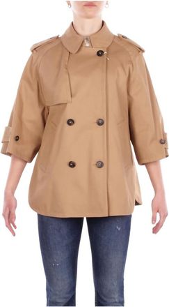 Fay Femme, Manteaux, Brun, Taille: 38 FR Trench Caban