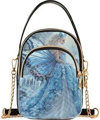 Mnsruu Sac &agrave; bandouli&egrave;re pour femme et fille, motif fleurs de cerisier axolotl, sac &agrave; bandouli&egrave;re, sac &agrave; main, sac &agrave; main, porte-monnaie, portefeuille, cadea