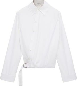 Loewe Chemise asym&eacute;trique drap&eacute;e en coton
