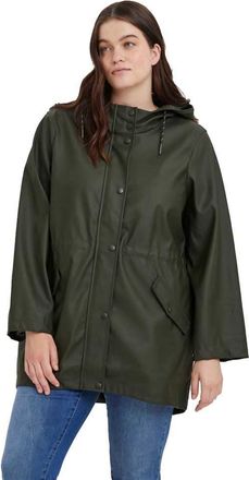 Vero Moda Damen Regenjacke VMMalou wasserabweisender Parka mit Kapuze 10266982 peat XL