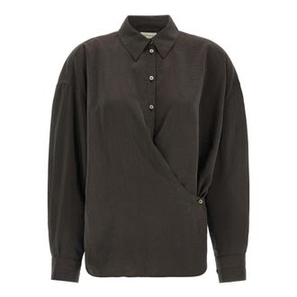 Christophe Lemaire Twisted Shirt - - Blouses & Shirts - Damen - Schwarzk - S