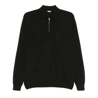 Malo Woll-Poloshirt - - Knitwear - Herren - Schwarzk - S