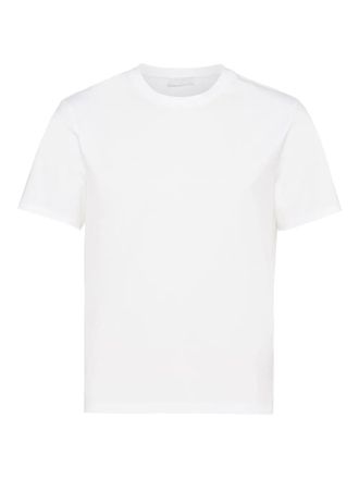 Prada t-shirt en coton stretch - Blanc