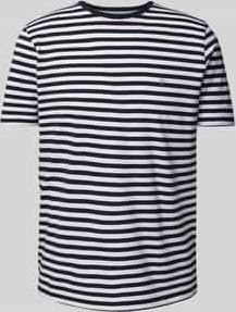 Fynch-Hatton T-Shirt mit geripptem Rundhalsausschnitt