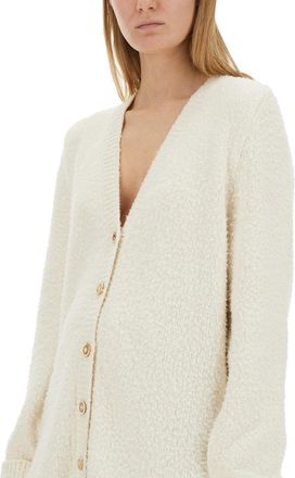 Maison Margiela Oversized Cotton Cardigan - White