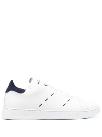 Kiton Sneakers mit Logo-Print - Wei&szlig;